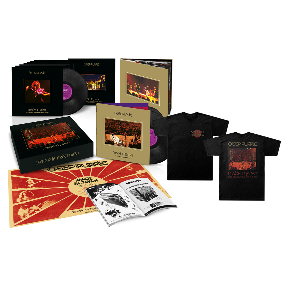 Made In Japan (10LP) Deluxe Set + T-Shirt Bundle | Deep Purple Official ...